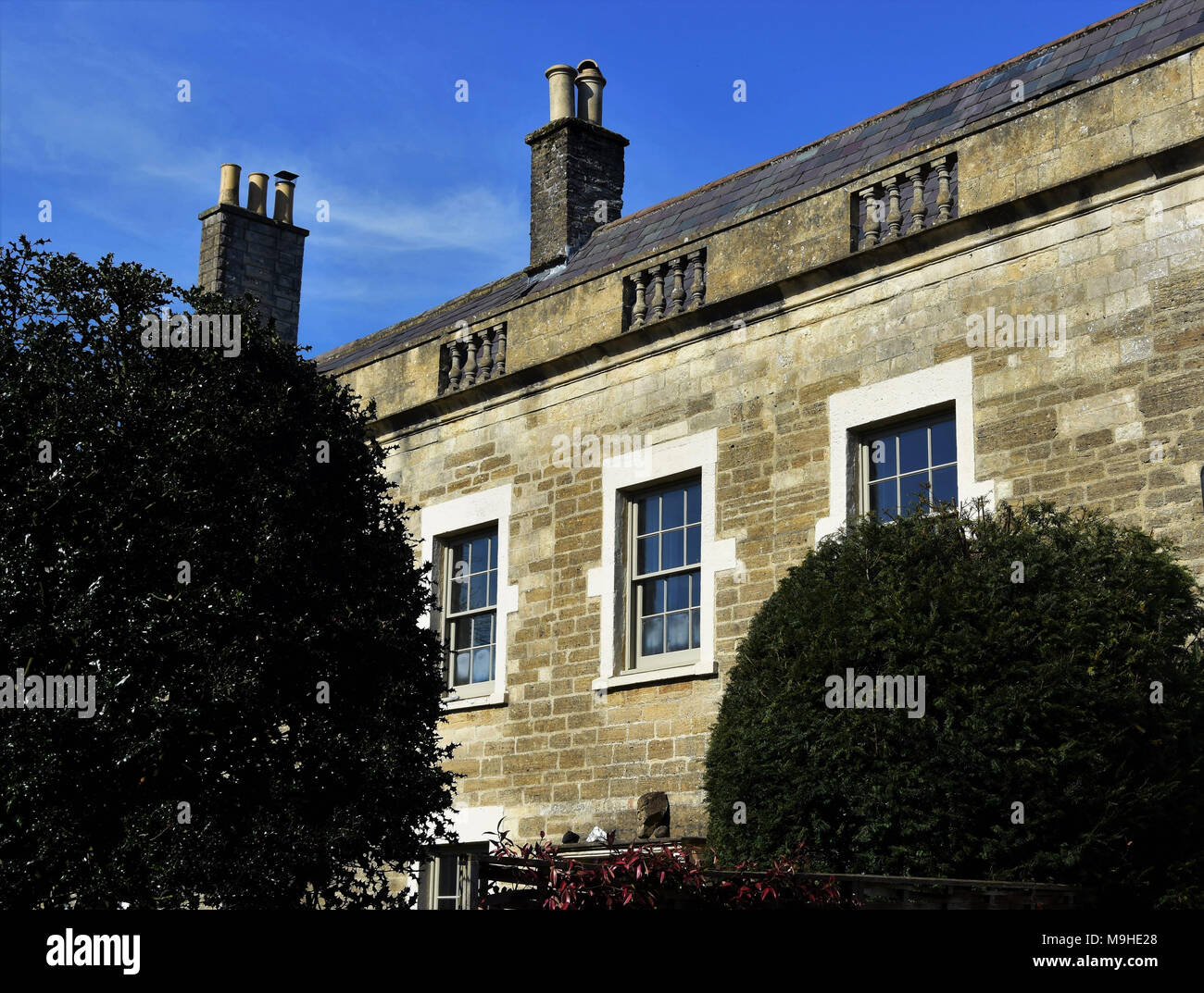 The historic buildings of Frome, Somerset, England, a market town with ...