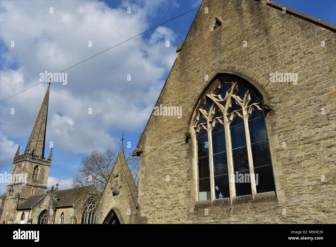 The historic buildings of Frome, Somerset, England, a market town with ...