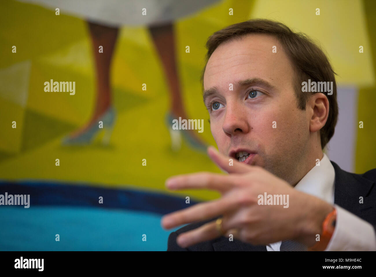 Matt Hancock, MP for West Suffolk, Secretary of Sate of the Department ...