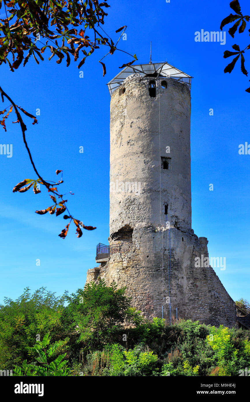 Ilza, Masovia / Poland - 2011/10/03: Ruins and tower of medieval Cracow ...