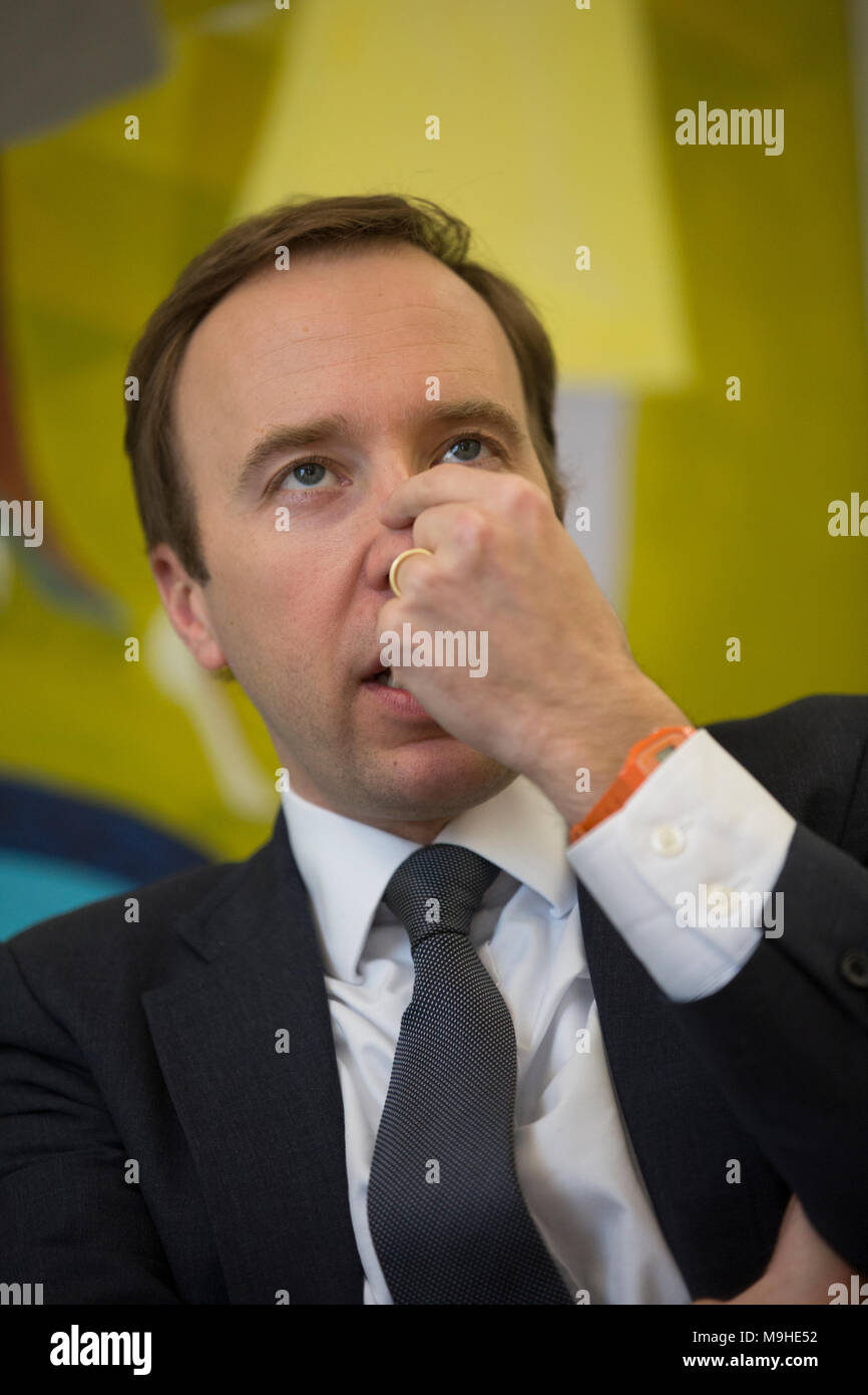 Matt Hancock, MP for West Suffolk, Secretary of Sate of the Department ...