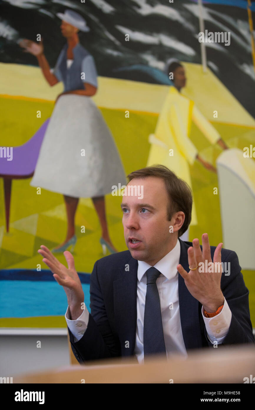 Matt Hancock, MP for West Suffolk, Secretary of Sate of the Department ...