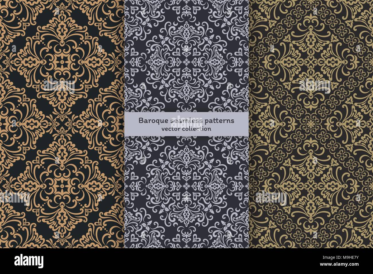 Seamless baroque patterns hi-res stock photography and images - Alamy