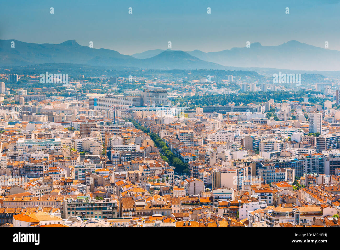 Cityscape of Marseille, France. Urban Stock Photo - Alamy