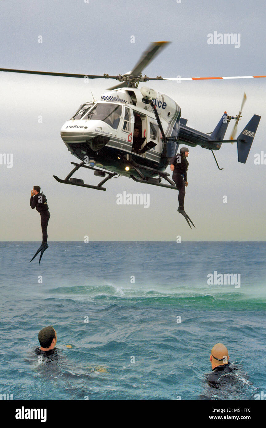 Police helicopters hi-res stock photography and images - Alamy