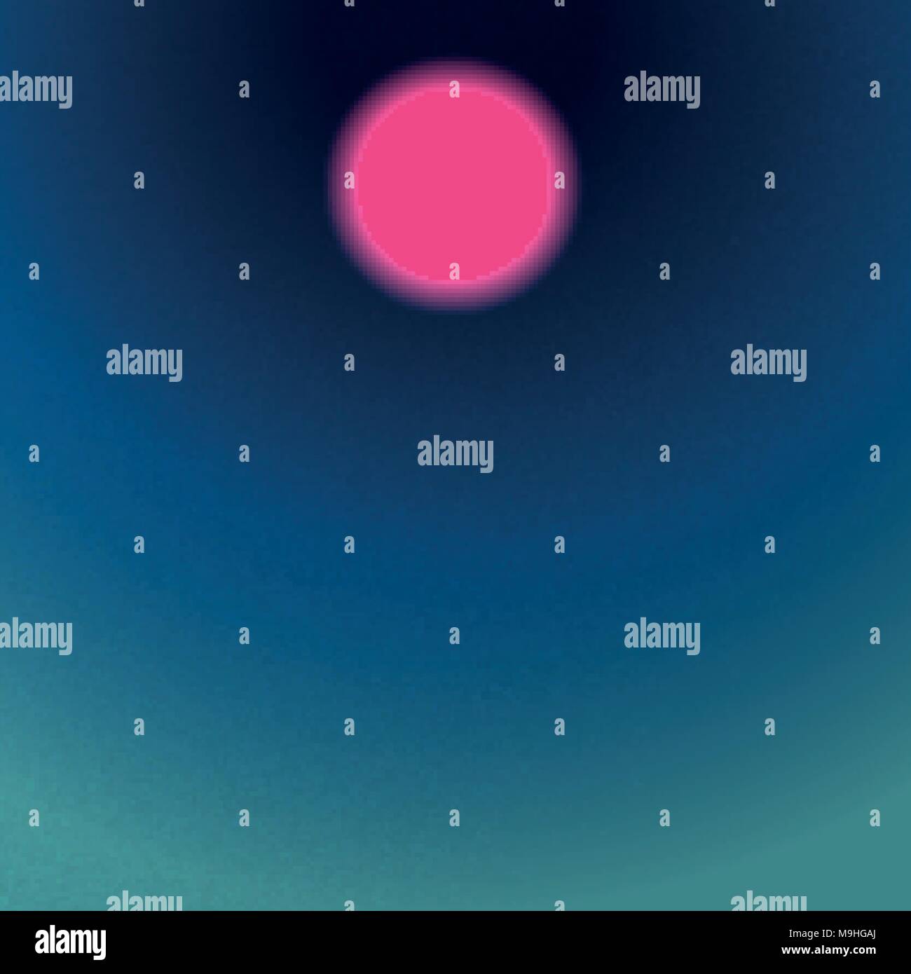 Moon in blue sky minimal Stock Vector Images - Alamy