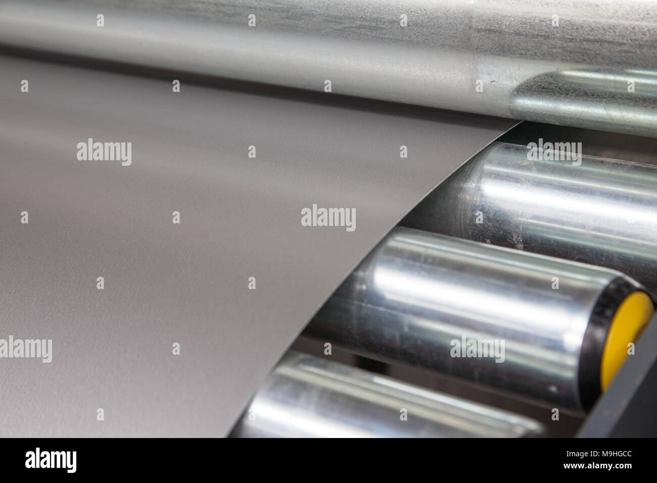 Rollers Sheet Metal Stock Photo - Alamy