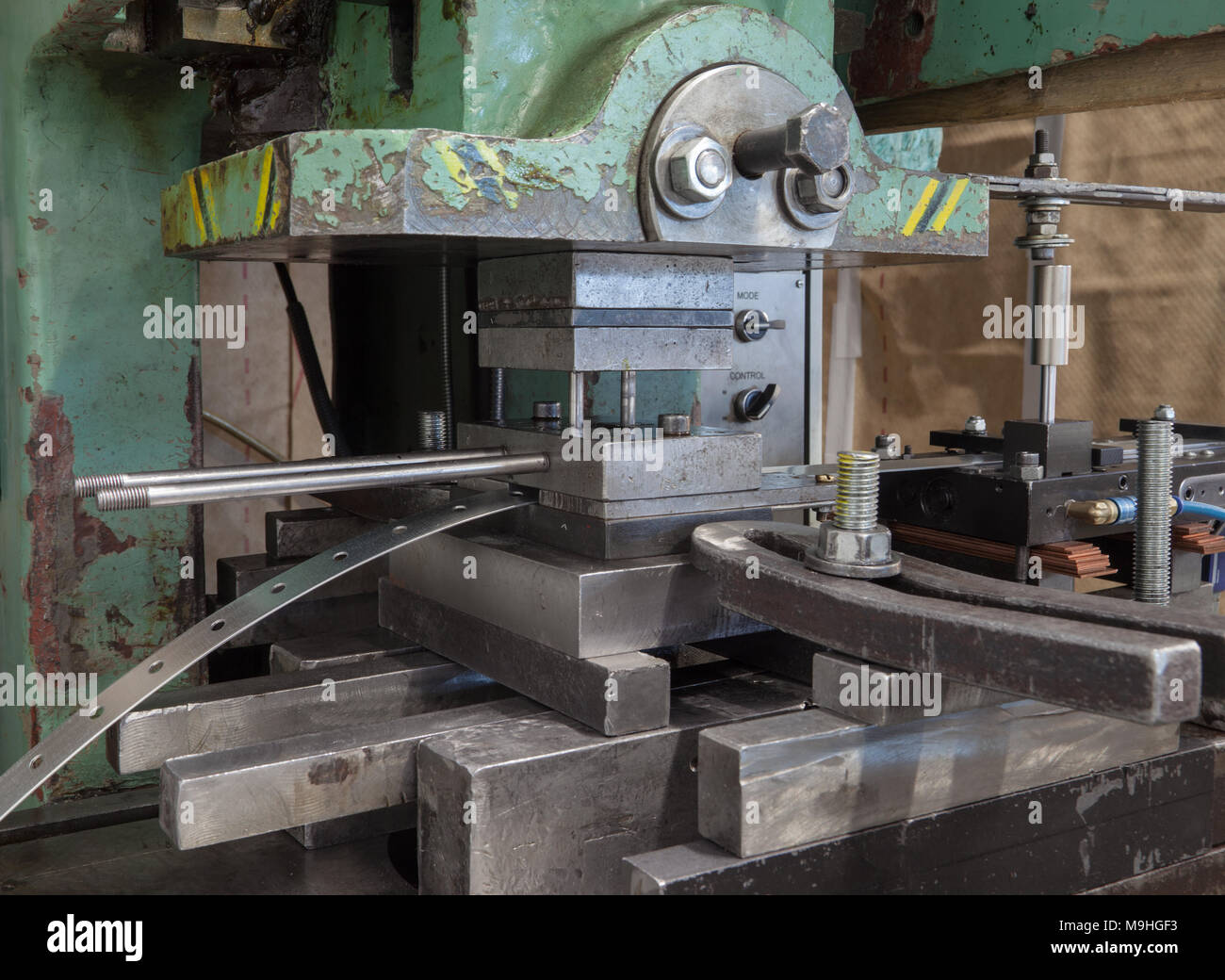 Old Punching Hydraulic Press Stock Photo - Alamy
