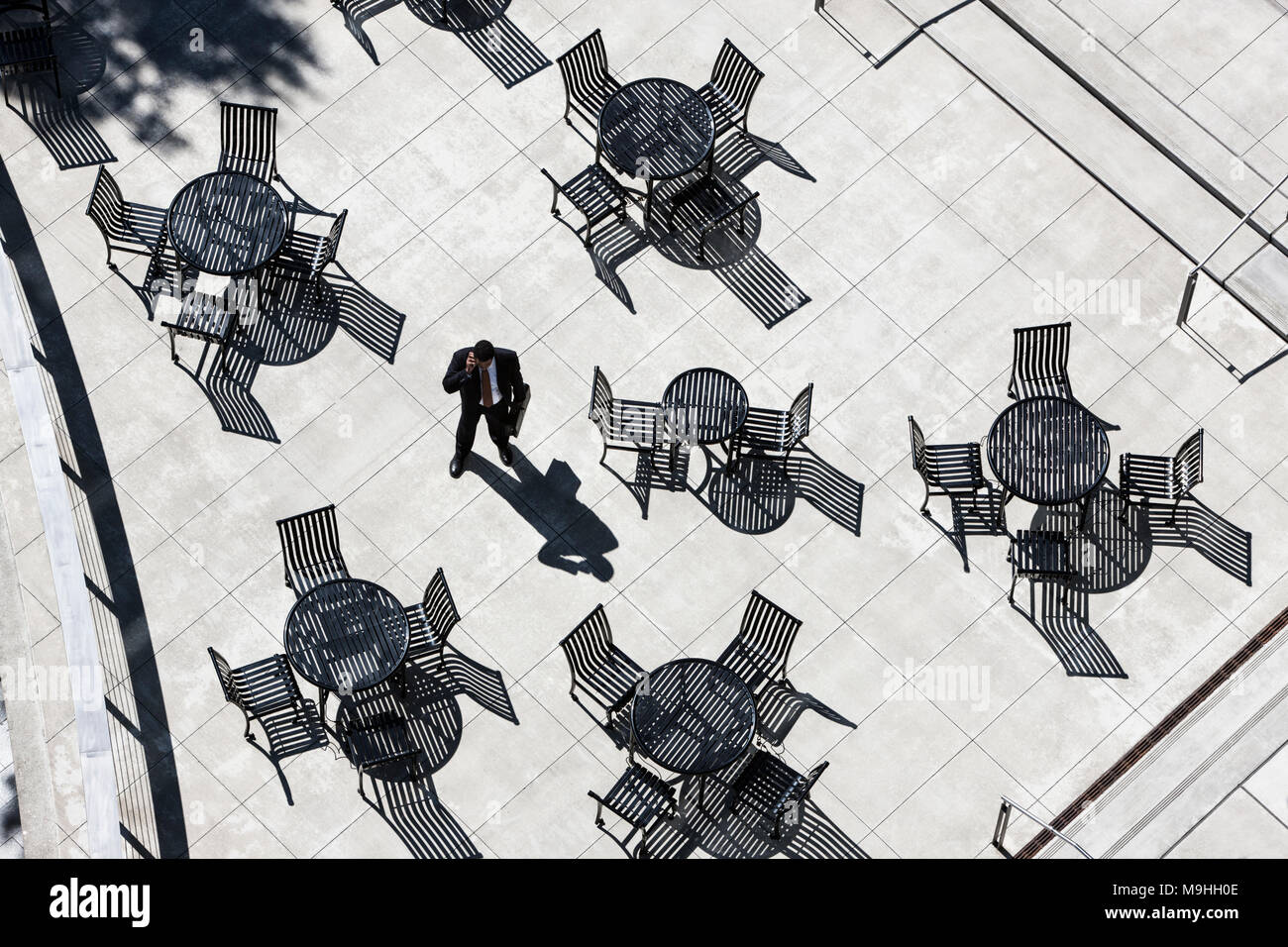 View from courtyard terrace hi-res stock photography and images - Alamy