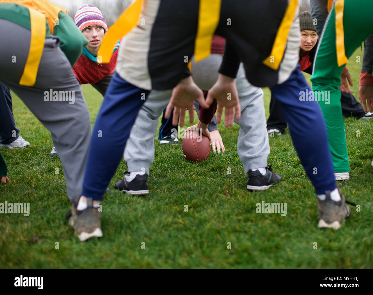 Mixed football line up hi-res stock photography and images - Alamy