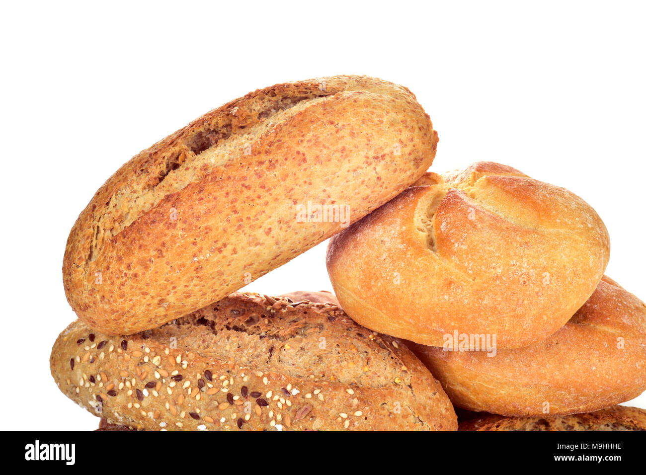 Different whole meal bread rolls hi-res stock photography and images ...