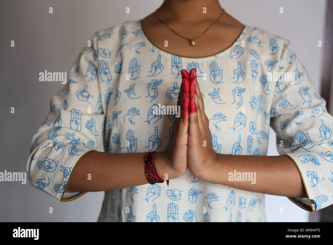 mudra or hand gesture used in indian classical dance Stock Photo - Alamy