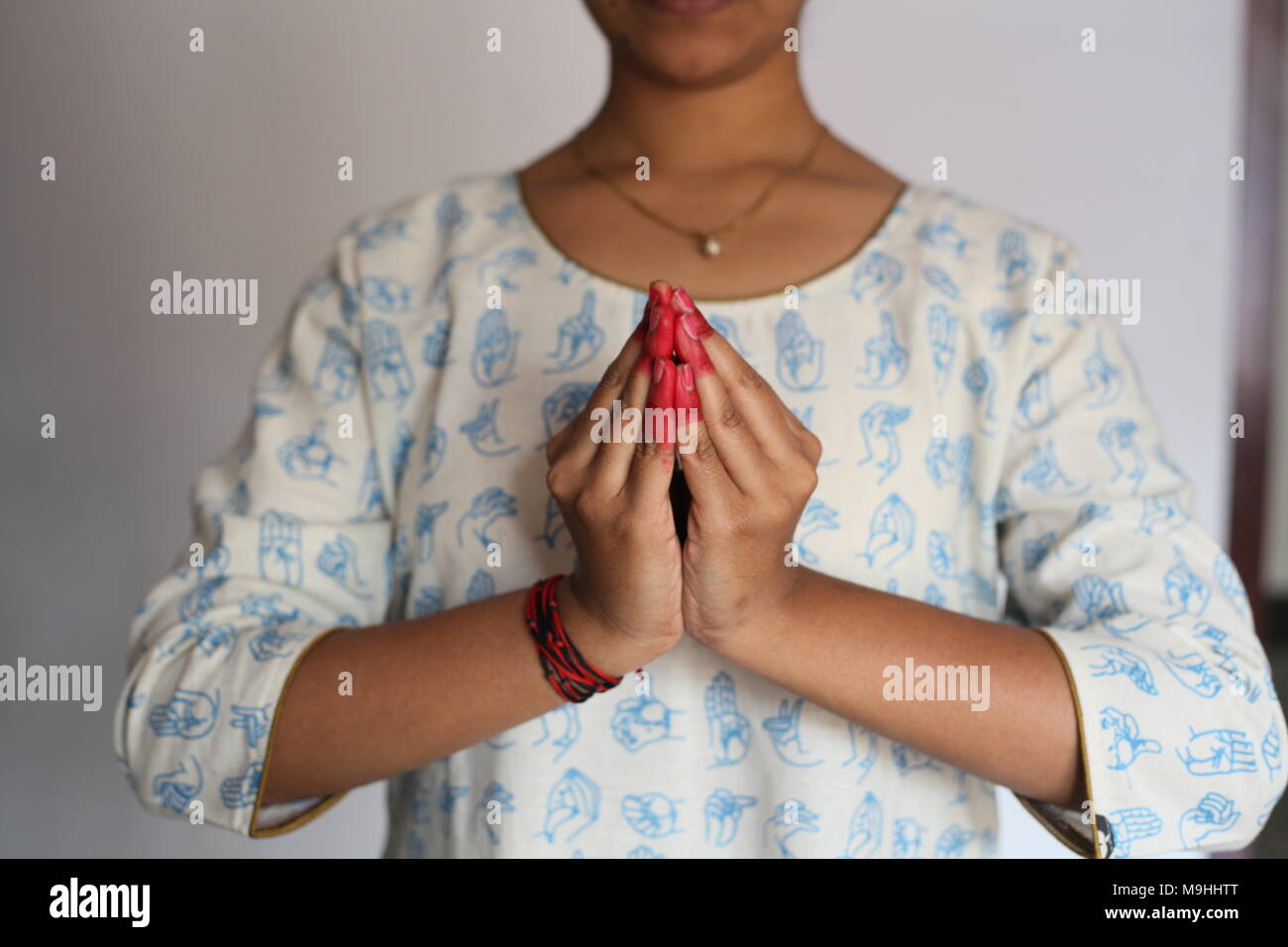 mudra or hand gesture used in indian classical dance Stock Photo - Alamy
