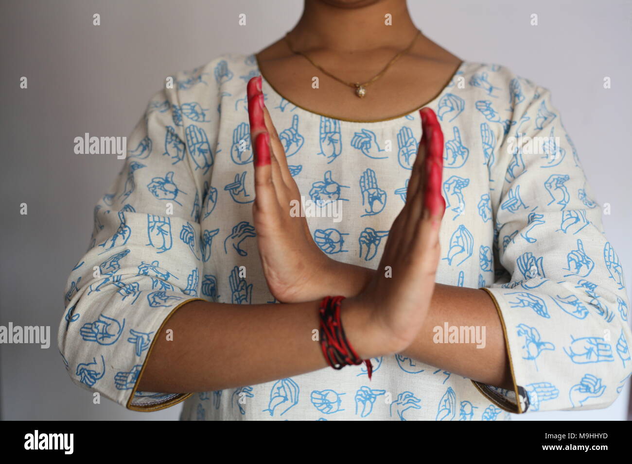mudra or hand gesture used in indian classical dance Stock Photo - Alamy