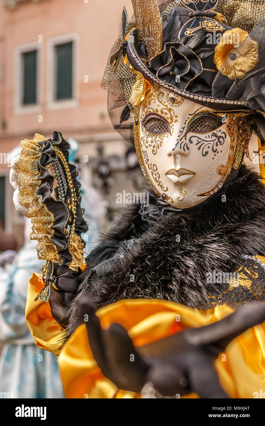 Venice carnival masks and costumes show Stock Photo - Alamy