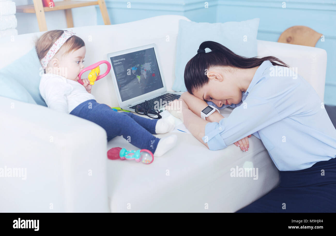 Tired beautiful woman having a nap Stock Photo - Alamy Tired beautiful woman having a nap Stock Photo - Alamy