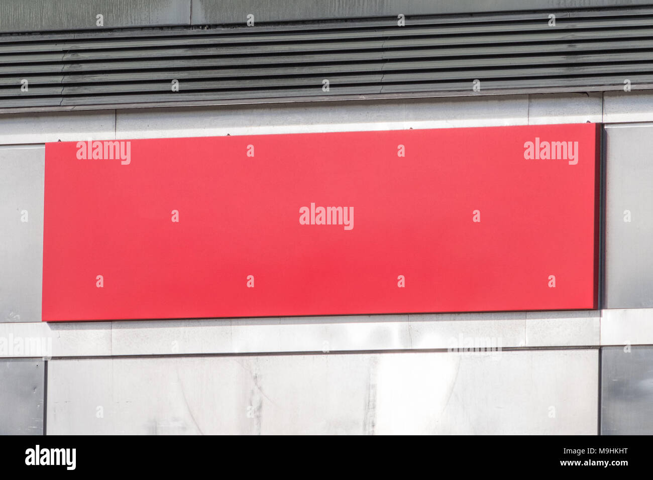 White blank store sign hi-res stock photography and images - Alamy