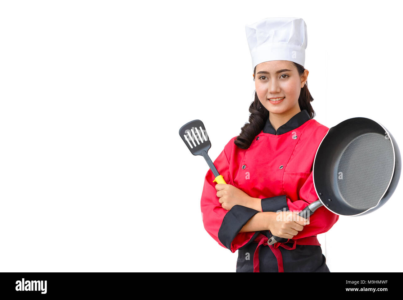 Woman chef uniform Cut Out Stock Images & Pictures - Alamy