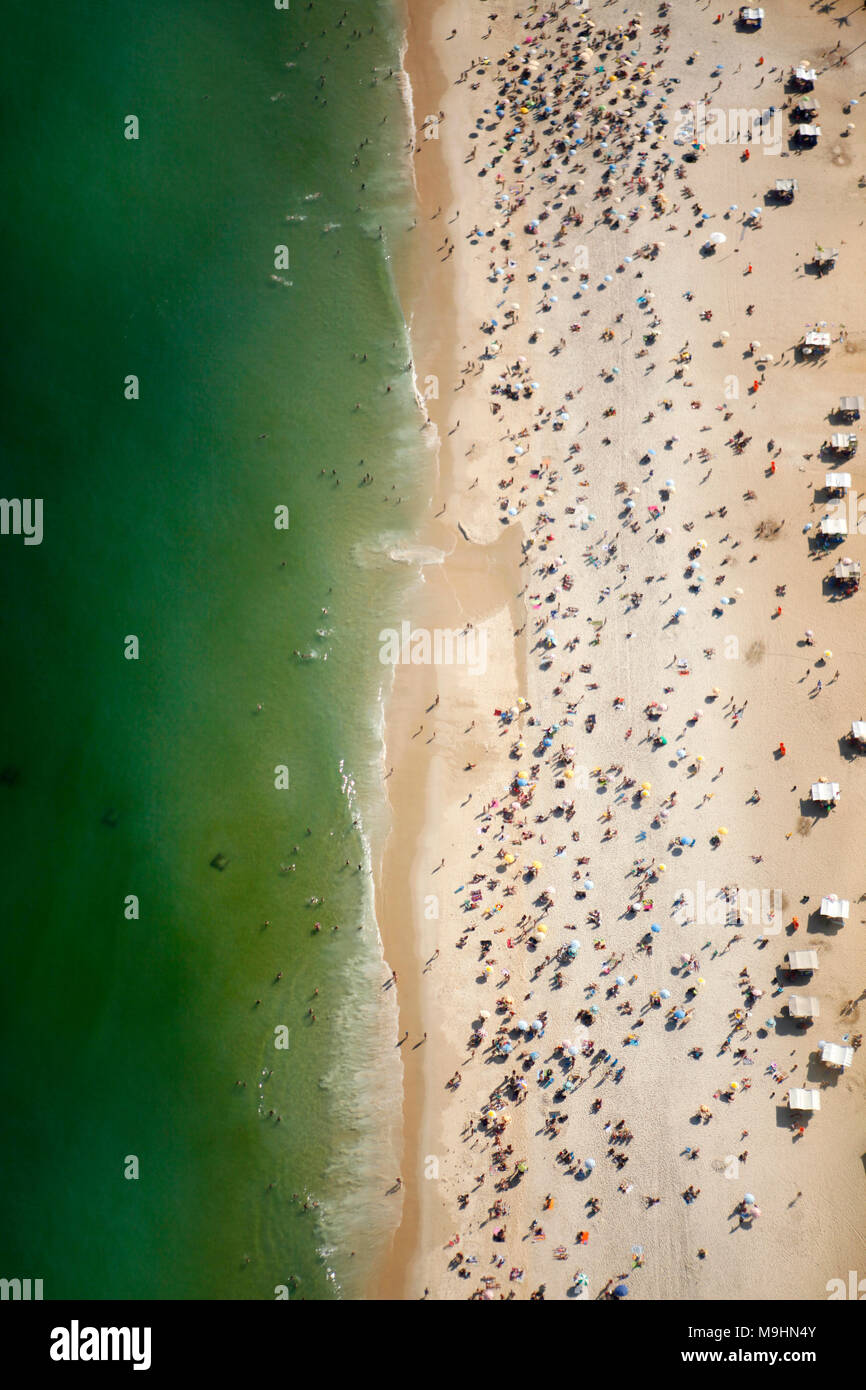 Copacabana, Aerial point of view from Rio de Janeiro, Brazil Stock ...