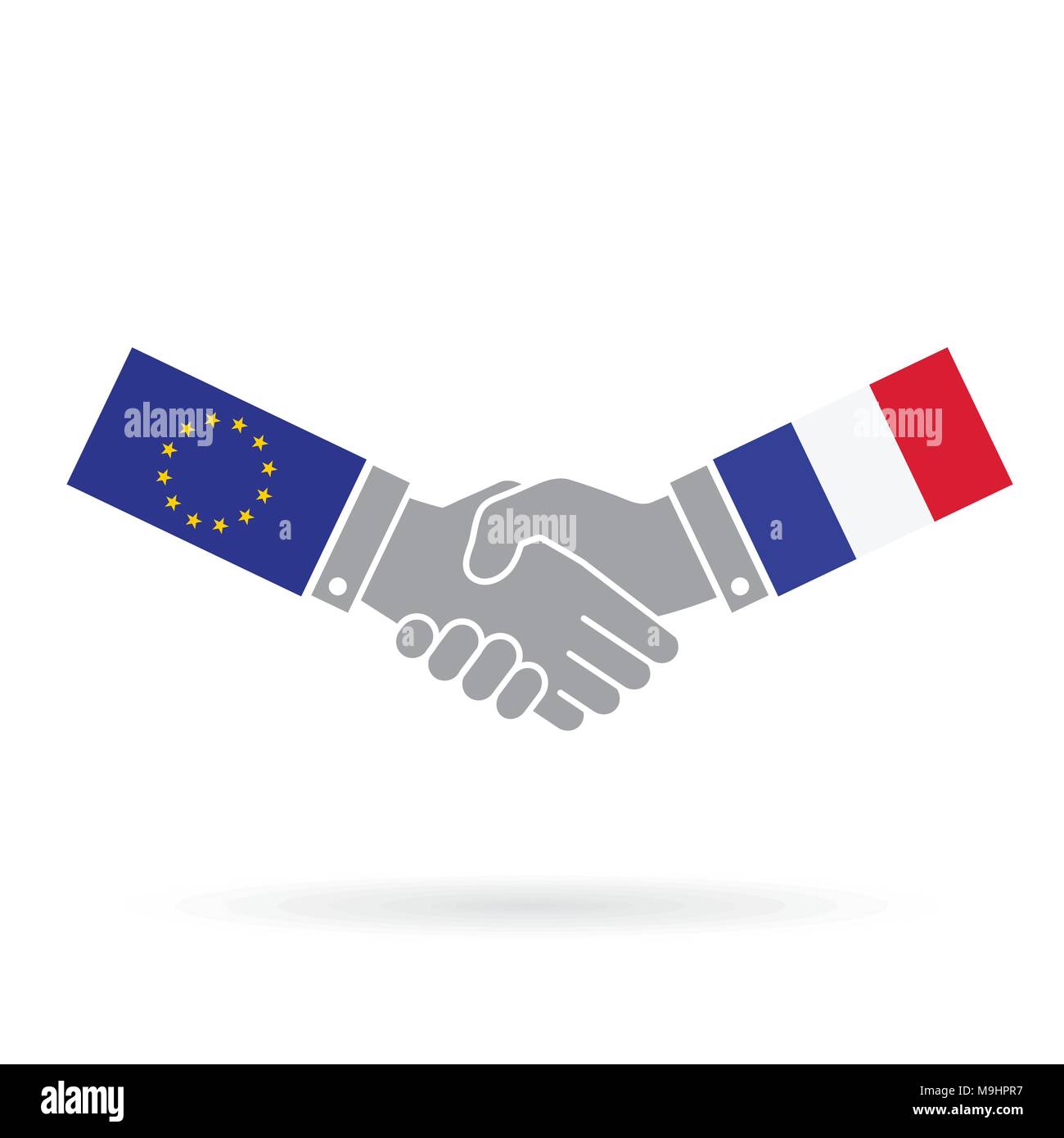 Diplomatic handshake france hi-res stock photography and images - Alamy