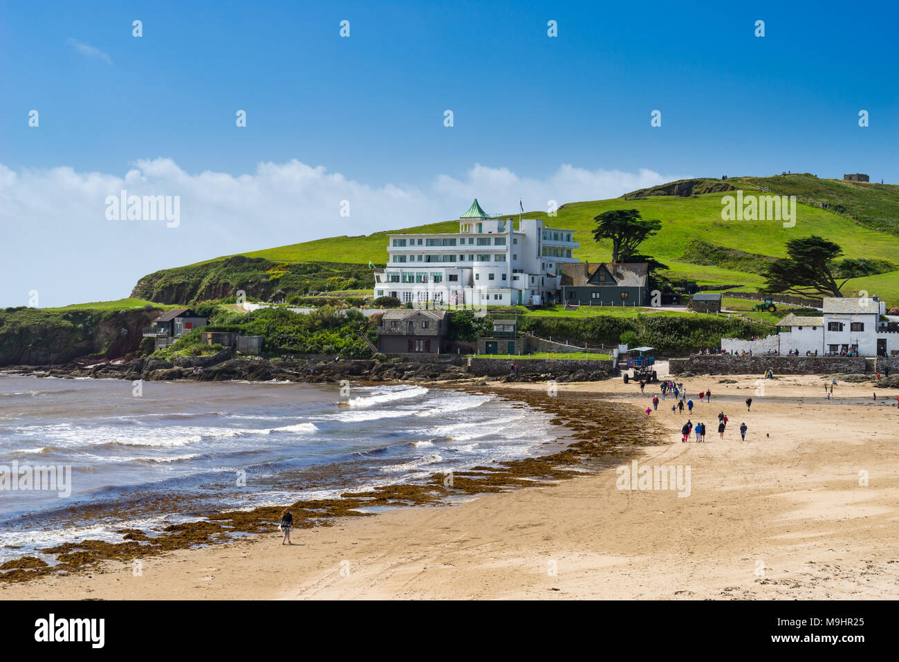 Burgh Island from Bigbury-On-Sea South Hams Devon England UK Europe ...