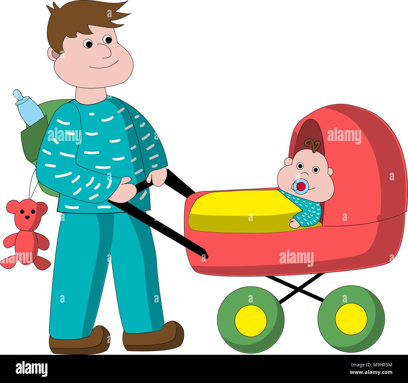 Walking day vector vectors Stock Vector Images - Alamy