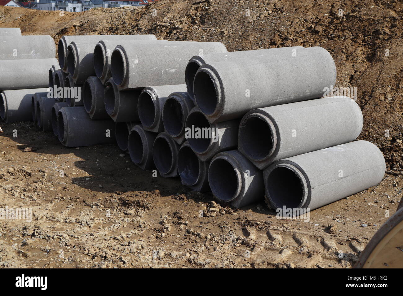 Reinforced Concrete Pipe Dimensions Grey Concrete Pipes, Development
