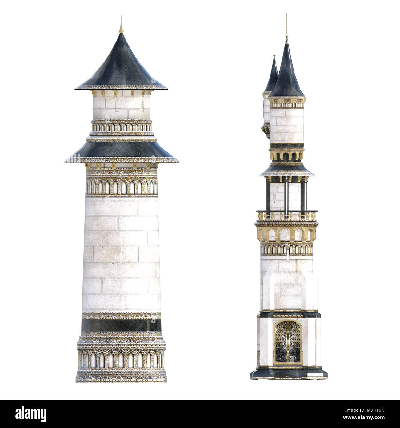 Castle towers hi-res stock photography and images - Alamy