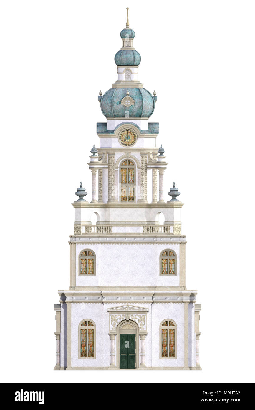 Temple 3d render hi-res stock photography and images - Alamy