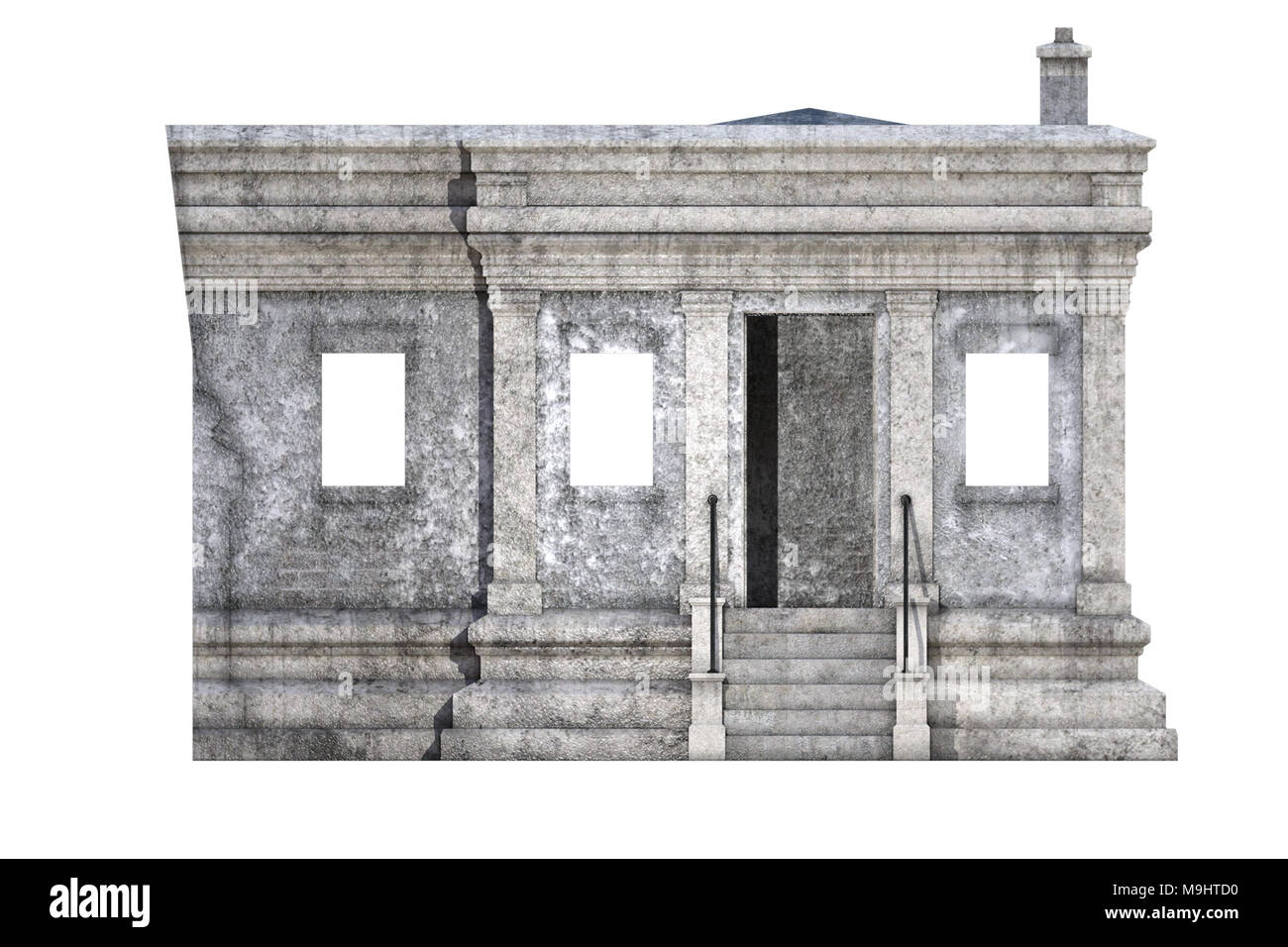 Ancient old bank building Cut Out Stock Images & Pictures - Alamy