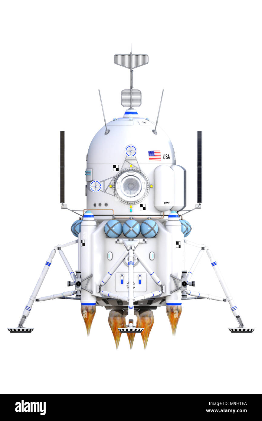 3d digital render alien spaceship Cut Out Stock Images & Pictures - Alamy