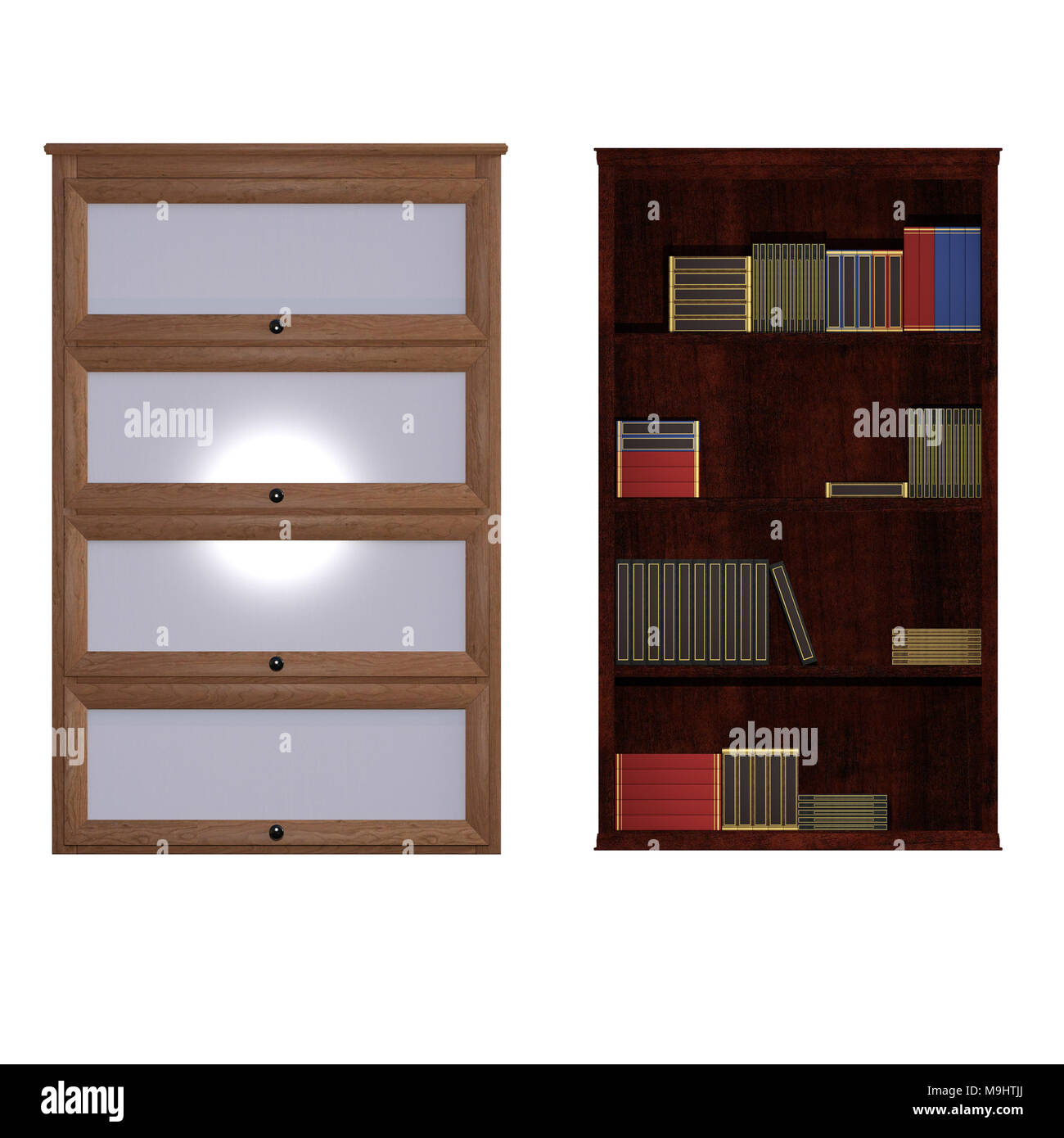 Home library book shelves hi-res stock photography and images - Alamy