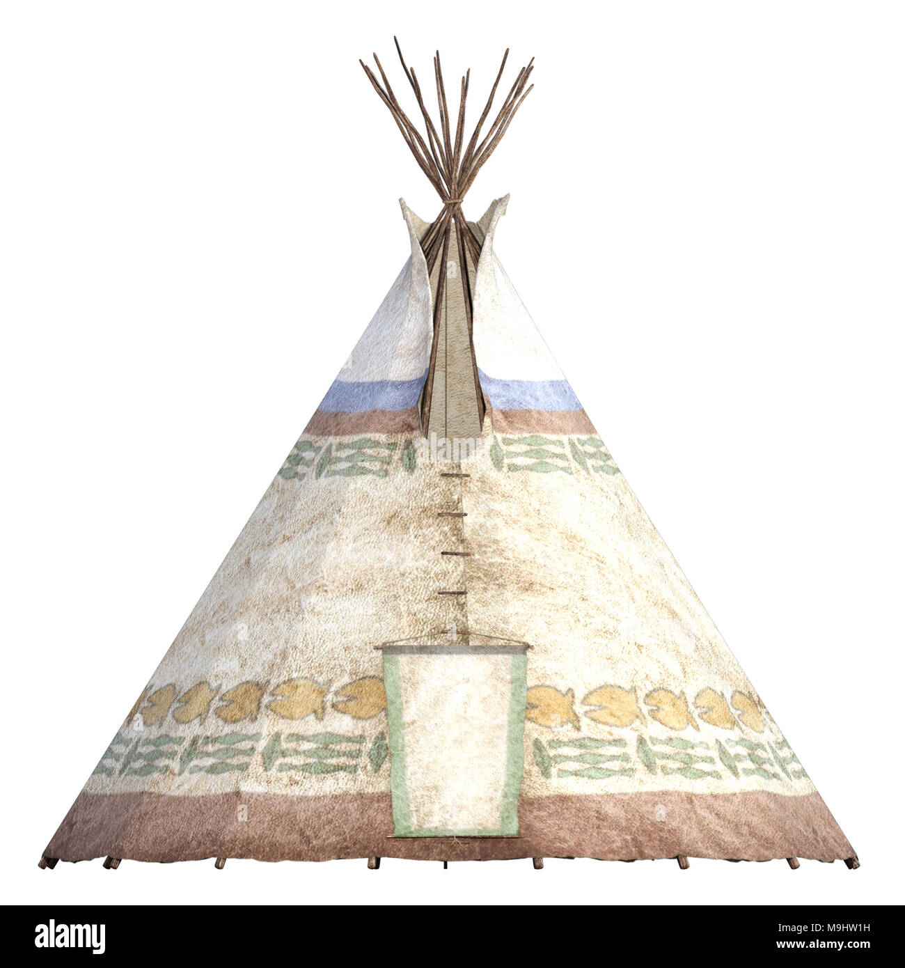 Native american indian village Cut Out Stock Images & Pictures - Alamy