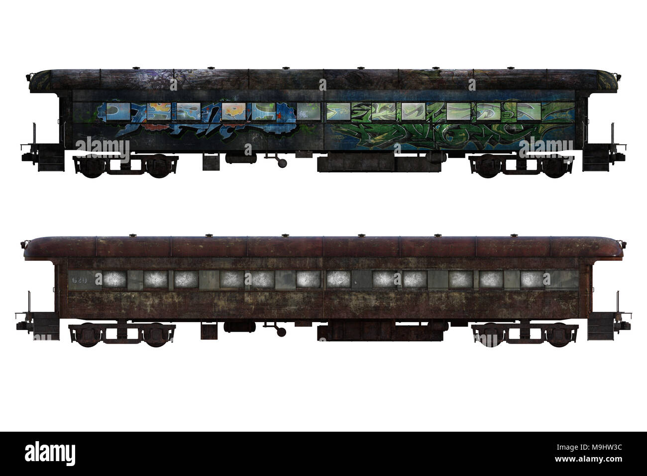 Rundown railway Cut Out Stock Images & Pictures - Alamy