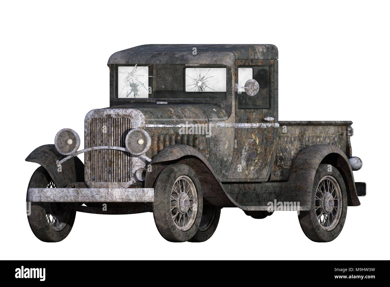 Rusting Car Clip Art