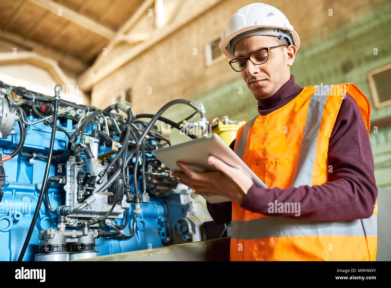 Middle-Eastern Worker at Plant Stock Photo - Alamy Middle-Eastern Worker at Plant Stock Photo - Alamy