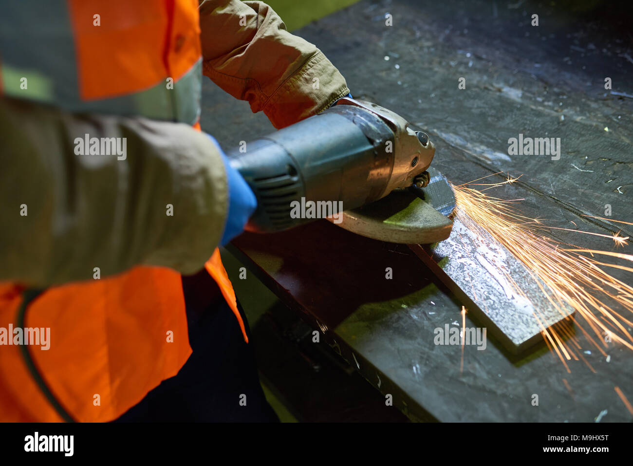Close up man using metal hi-res stock photography and images - Alamy