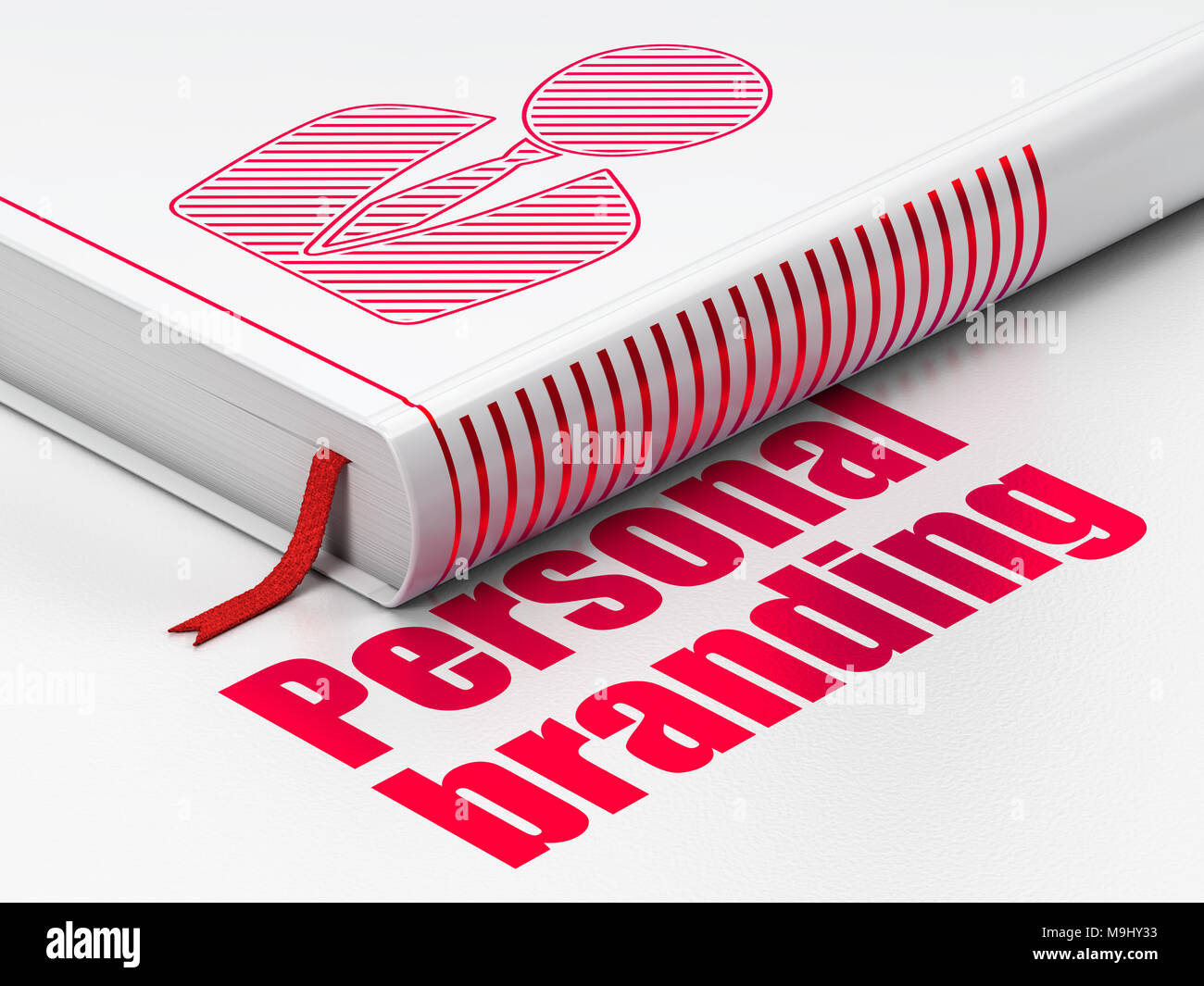 Advertising concept: book Business Man, Personal Branding on white ...