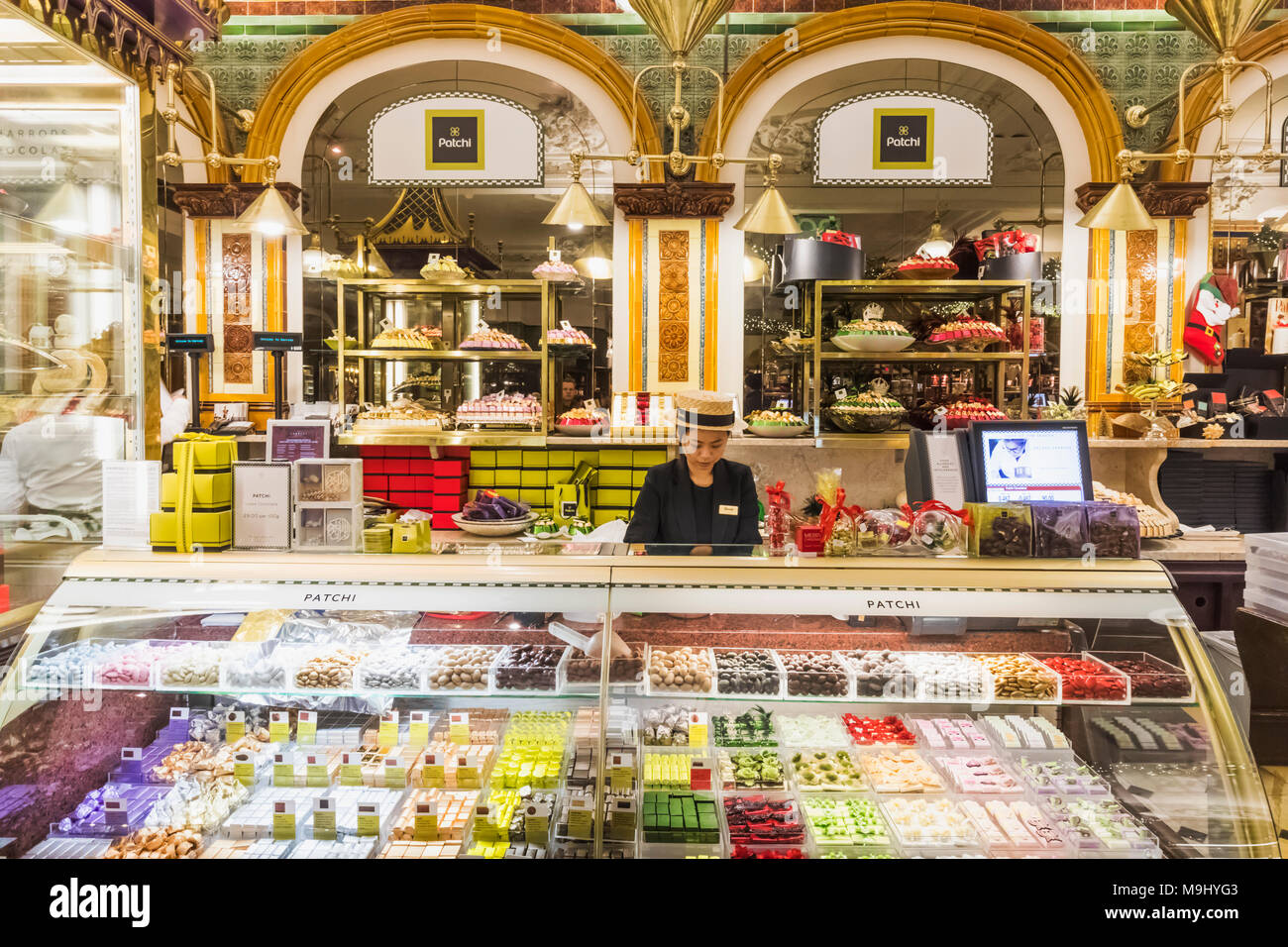 England, London, Knightsbridge, Harrods, Food Hall, Patchi Chocolate ...