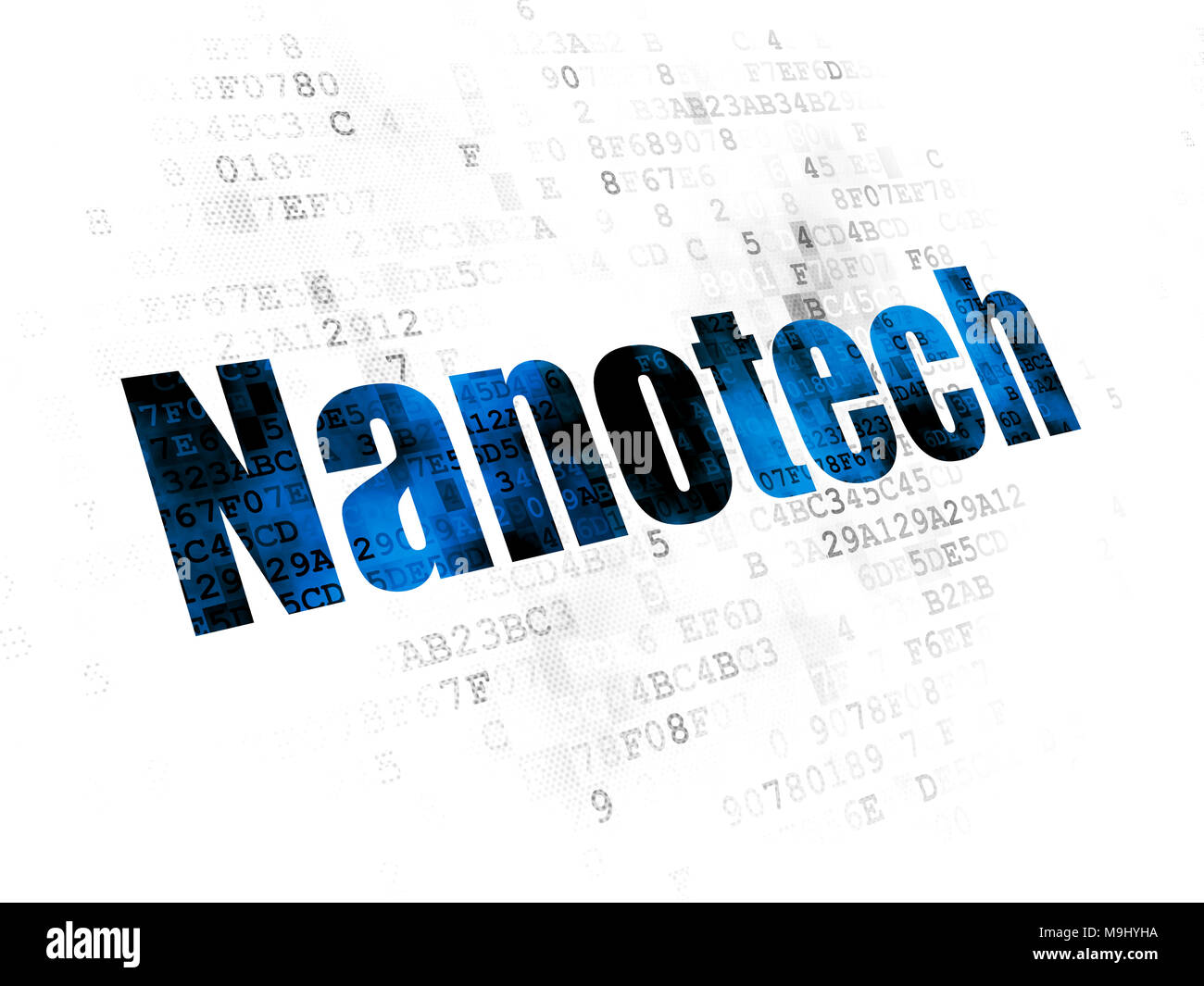 Science concept: Nanotech on Digital background Stock Photo - Alamy