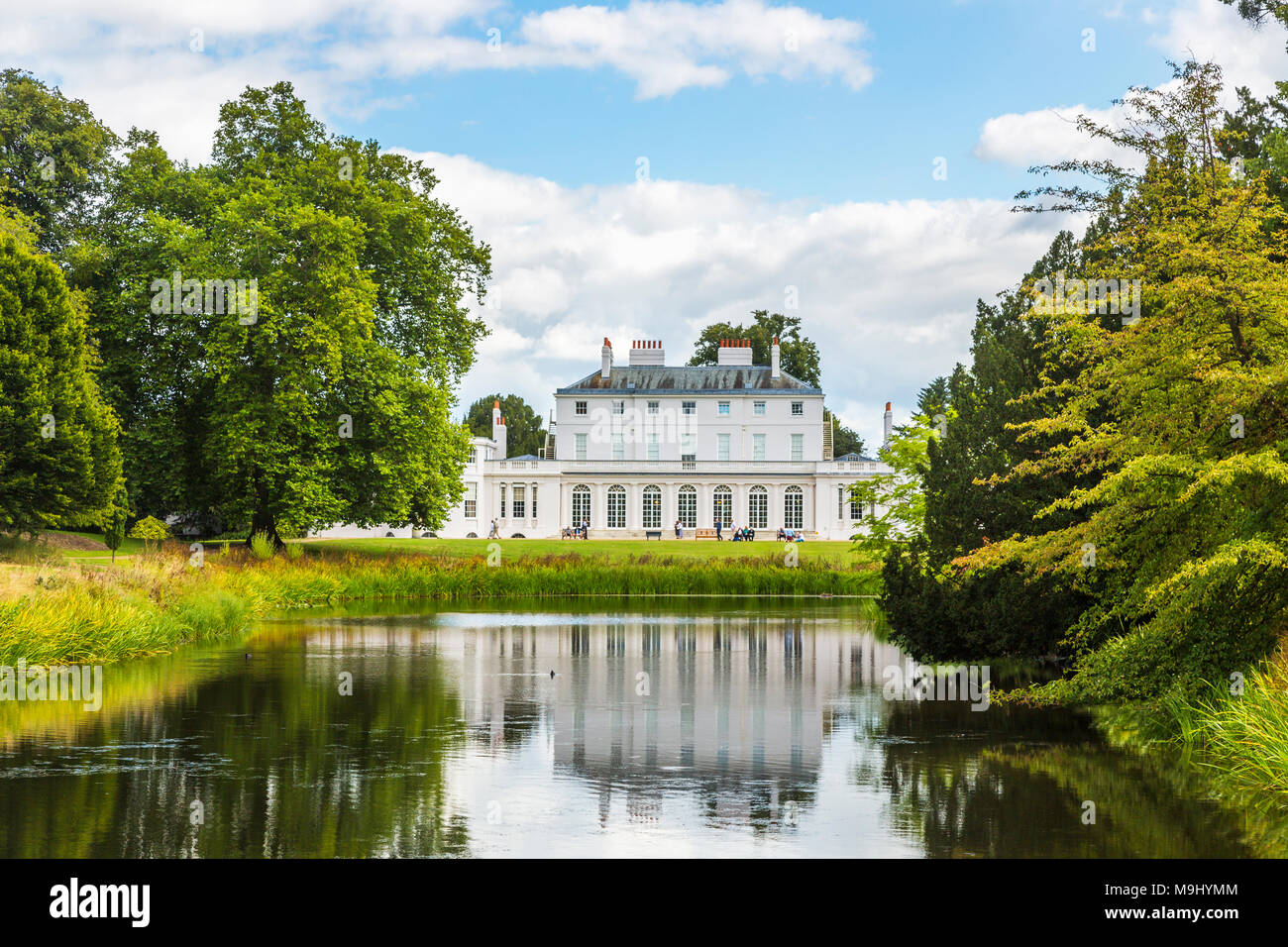 Royal residence Frogmore House, Windsor, Berkshire, UK with reflections ...