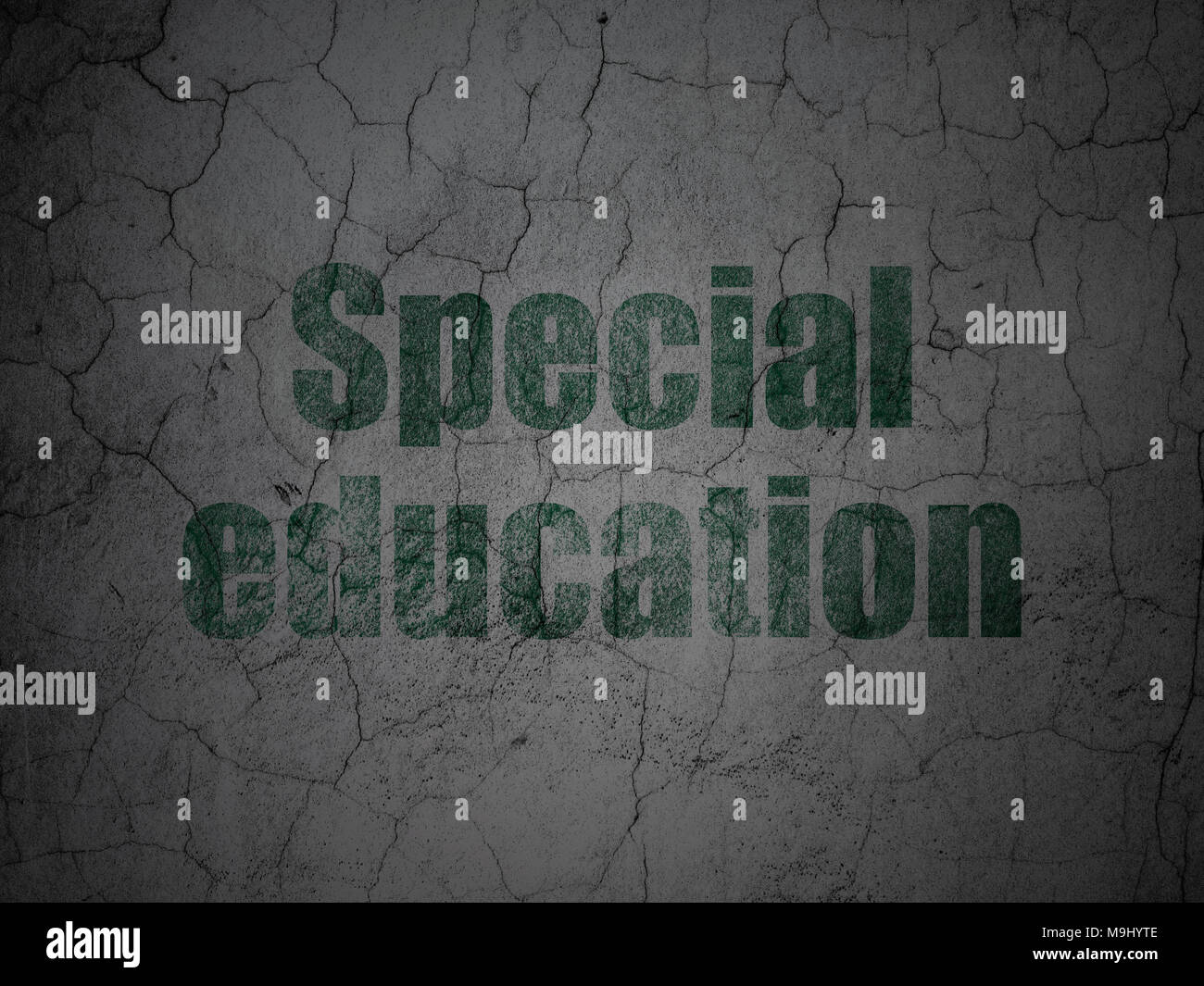 Learning concept: Special Education on grunge wall background Stock ...