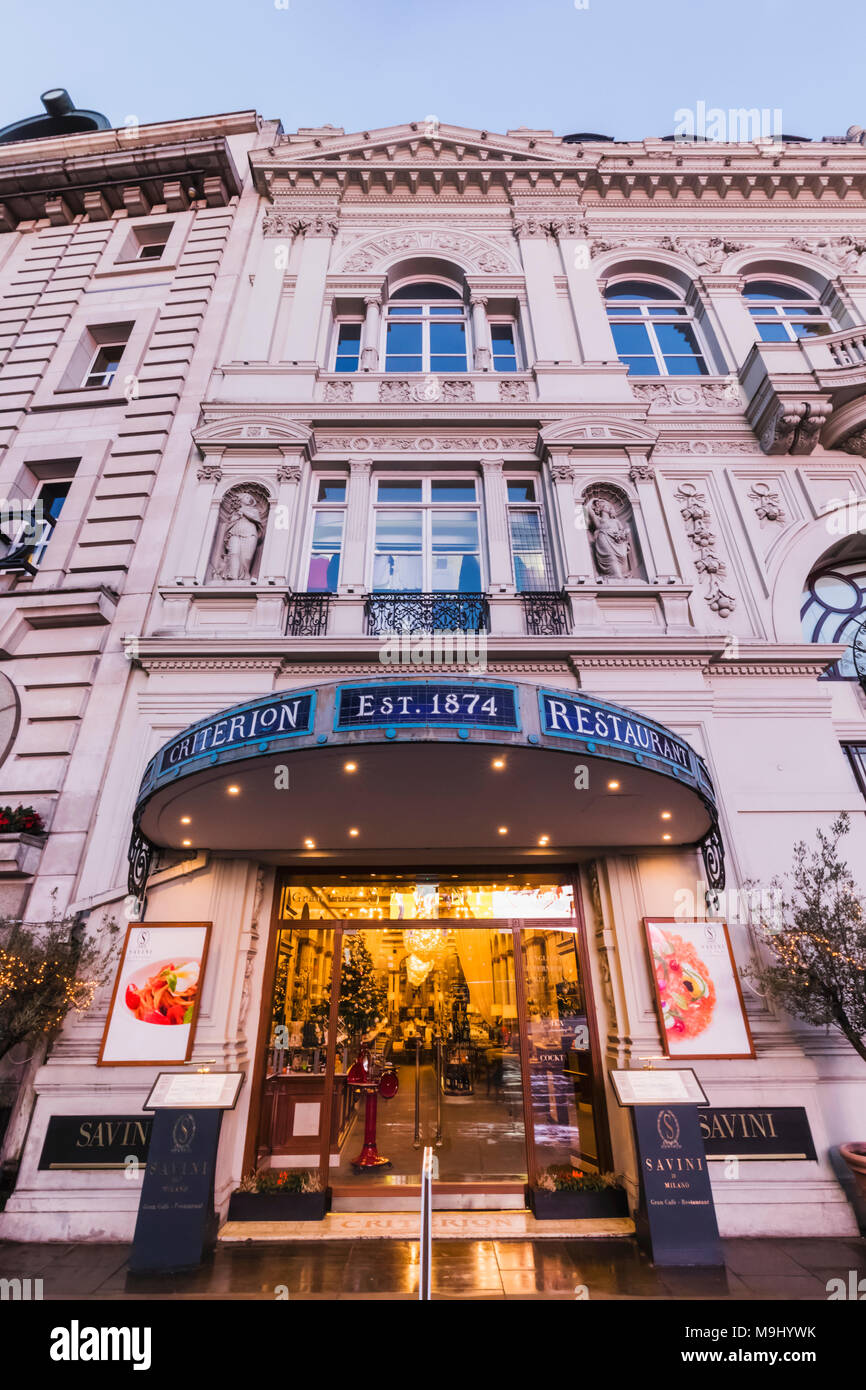 Criterion restaurant hi-res stock photography and images - Alamy