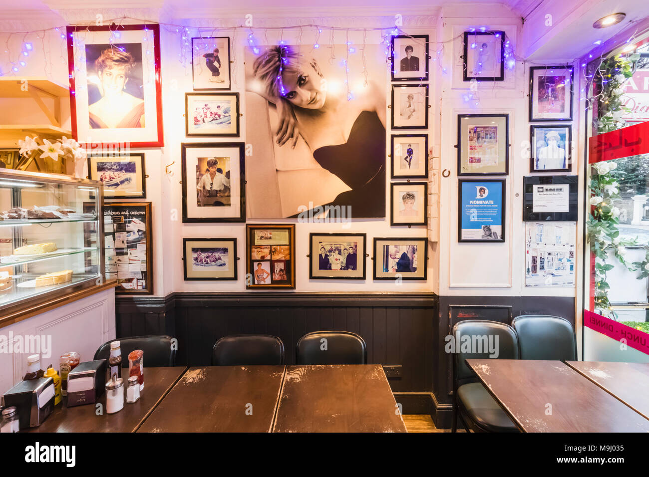 England, London, Notting Hill, Bayswater, Diana Cafe Restaurant Stock Photo - Alamy