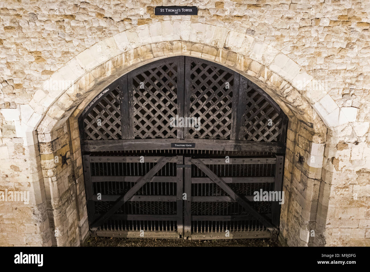 England, London, Tower of London, Traitors Gate Stock Photo - Alamy