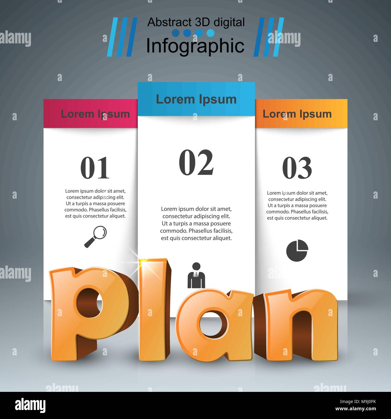 Plan 3d business infographics Stock Vector Image & Art - Alamy