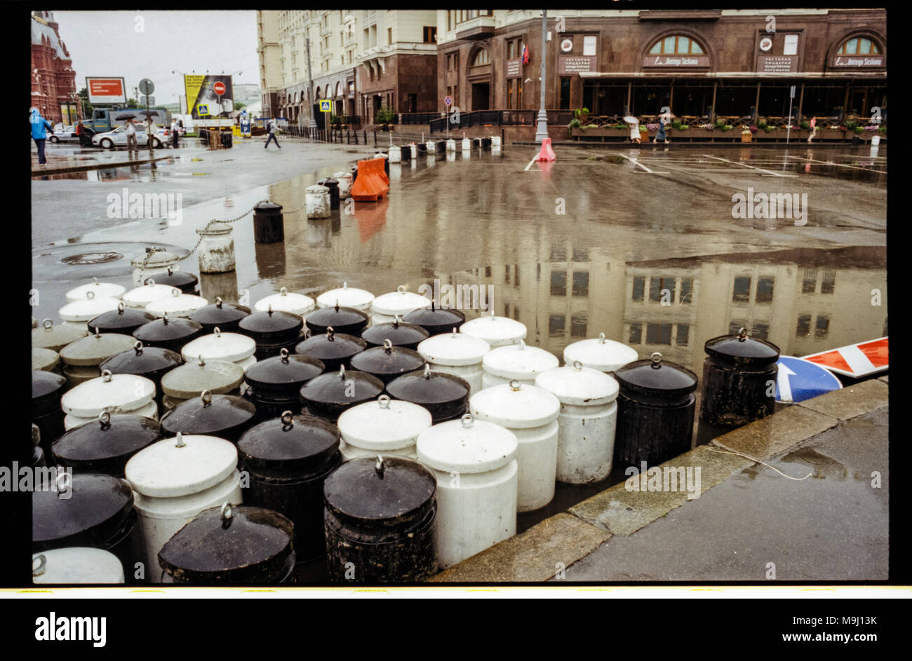 imperfect color film scan from old analog camera with dust and ...