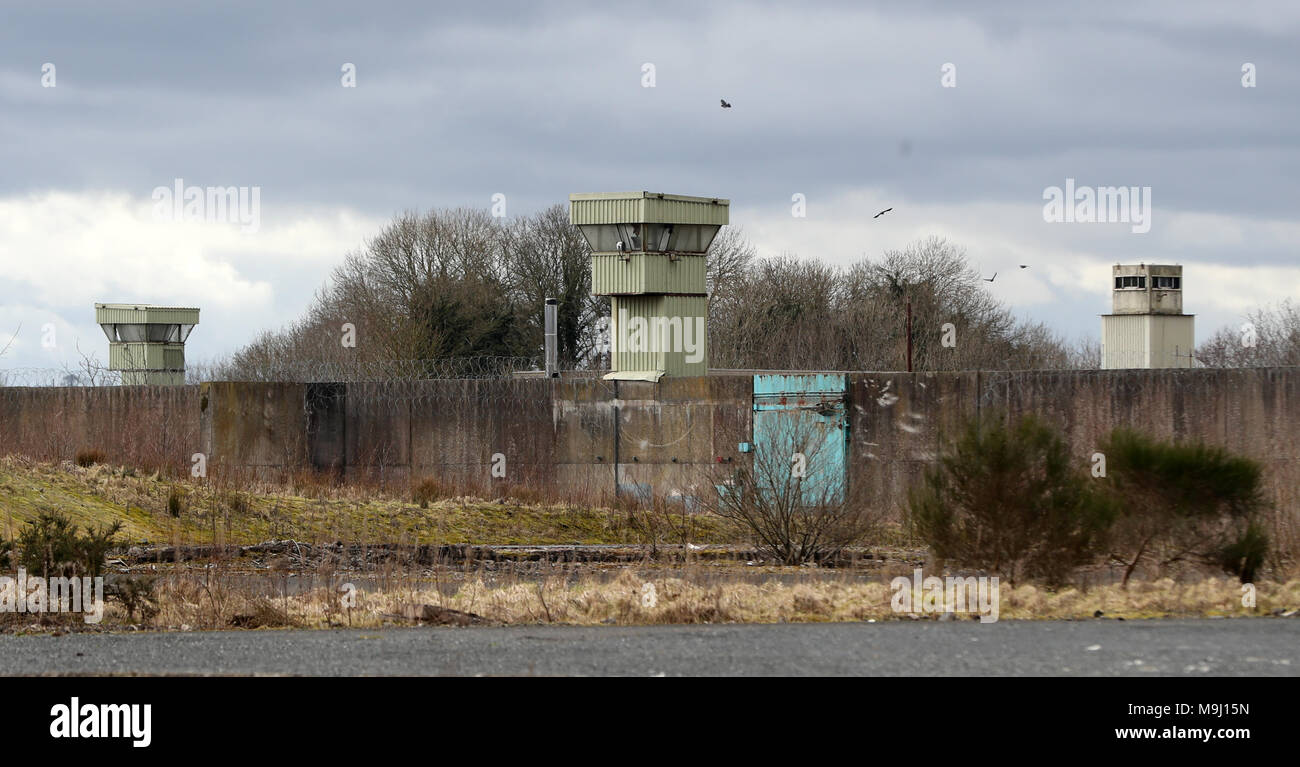 A stock picture of watch towers on the remnants of the former H Block ...