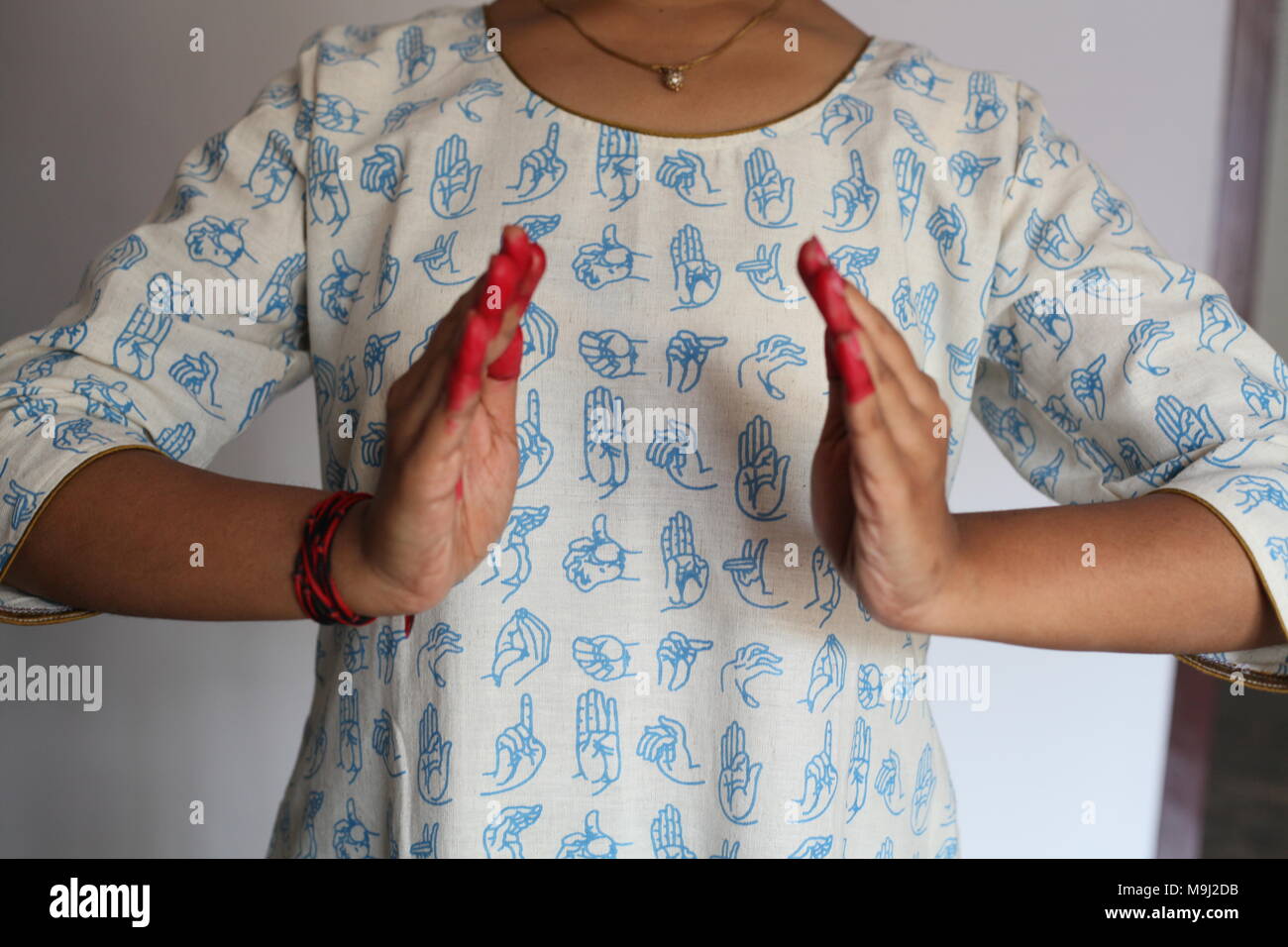 mudra or hand gesture used in indian classical dance Stock Photo - Alamy