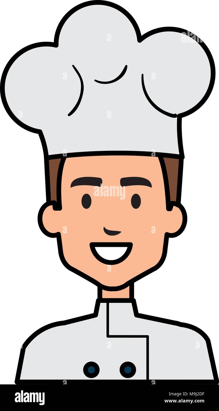 restaurant chef avatar character vector illustration design Stock ...